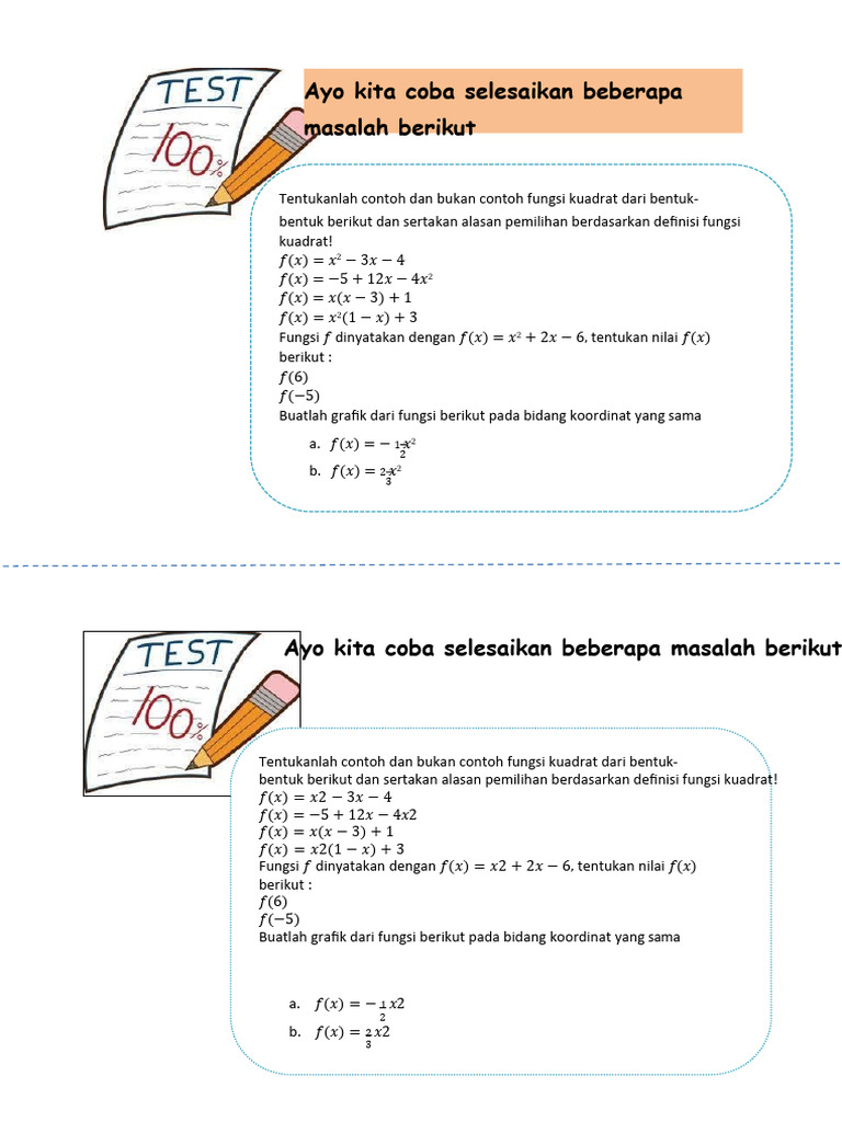 latihan soal fungsi | PDF