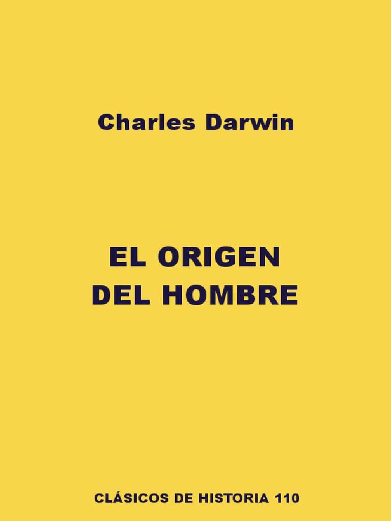 El Origen Del Hombre - Charles Darwin | PDF | Mamíferos | Mente