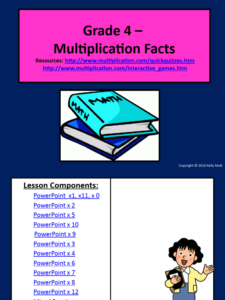 Multiplication Facts 4th Grade | PDF | Multiplication | Written ...