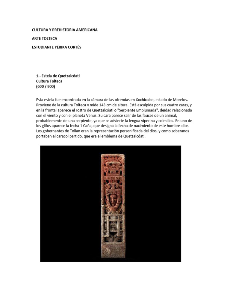 Arte Tolteca Yérika | PDF | Pueblos indígenas de América Central ...