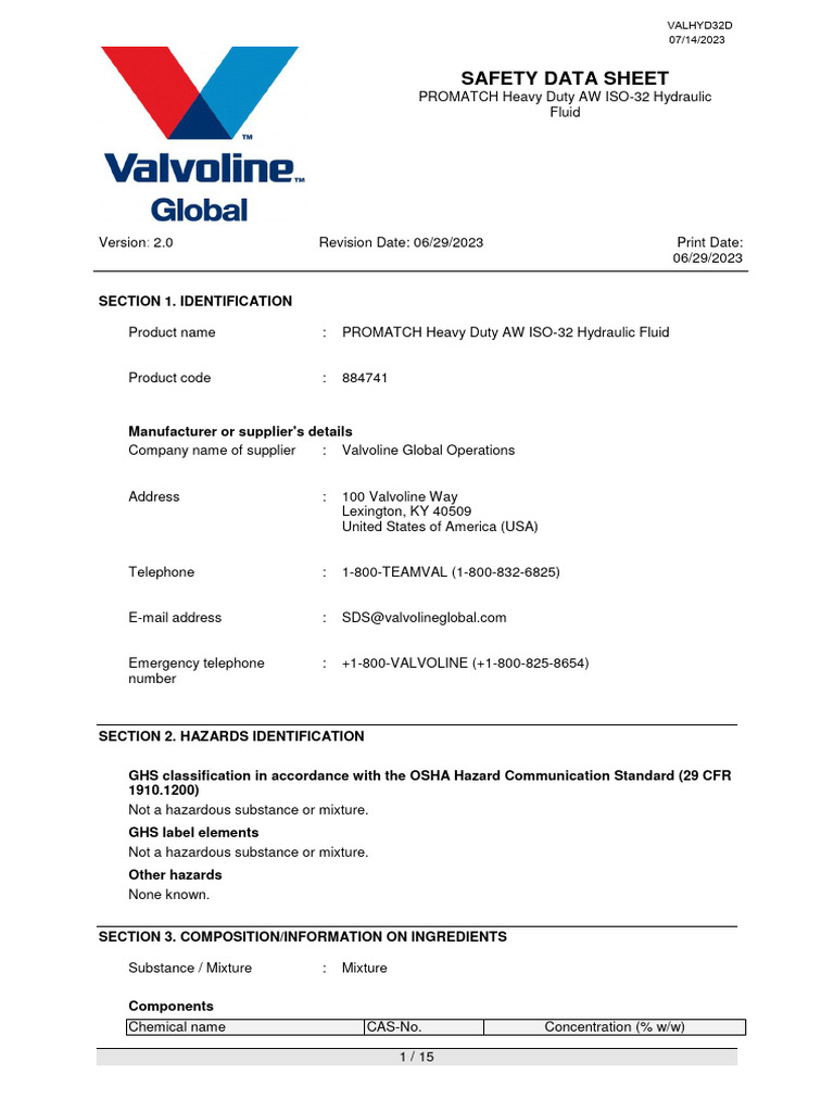 2941 Valhyd32d | PDF