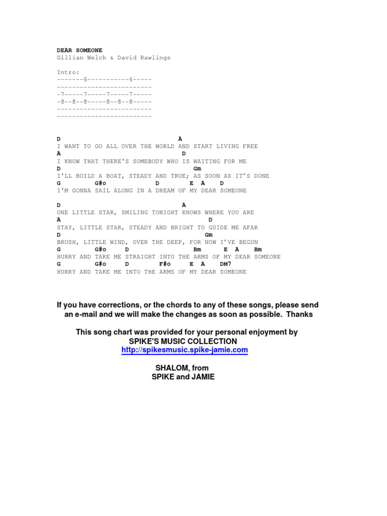 My Dear Someone | PDF