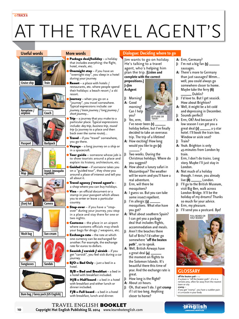 At The Travel Agent'S: Useful Words More Words | Download Free PDF | Resort