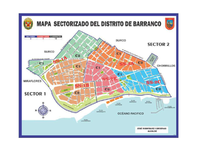 Mapa de Barranco Por Sectores | PDF