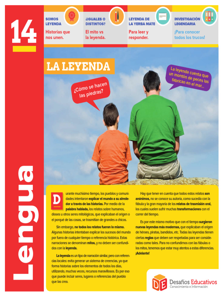 La Leyenda - Desafios Educativos | PDF | Leyendas | Narración