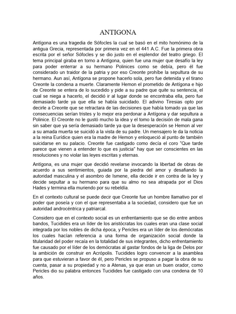 ANTIGONA | PDF
