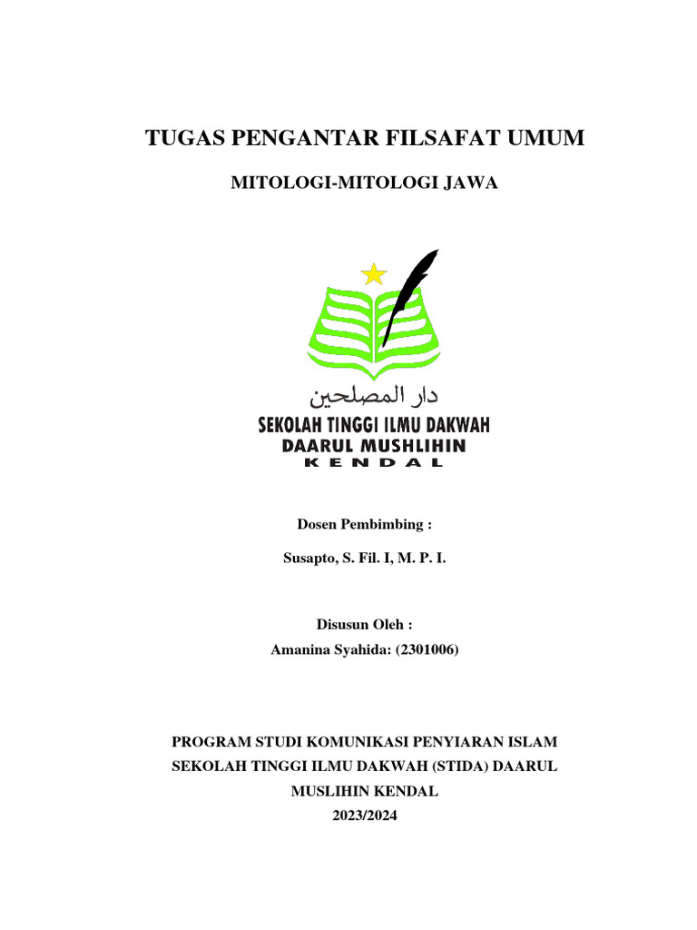Mitologi Jawa: Wewe Gombel, Kuda Sembrani, Antaboga | PDF | Sejarah