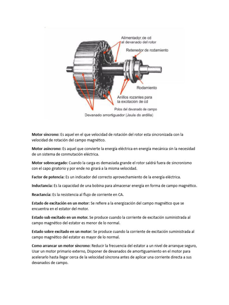 Motor síncrono | PDF | Motor eléctrico | Energia electrica