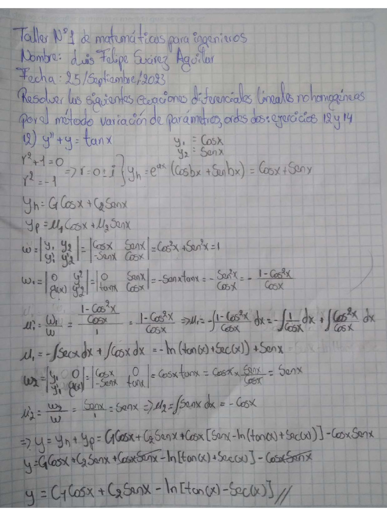 Ejercicios Resueltos EDO | PDF