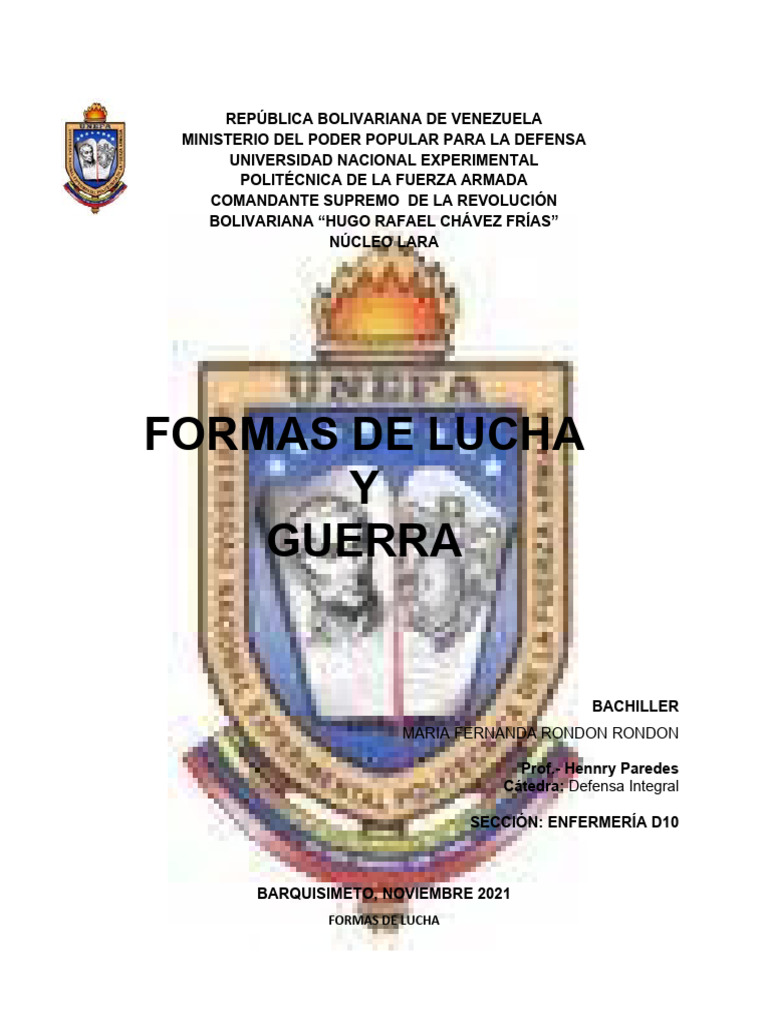 Formas de Lucha | PDF | Ciencia militar | Guerra de guerrillas