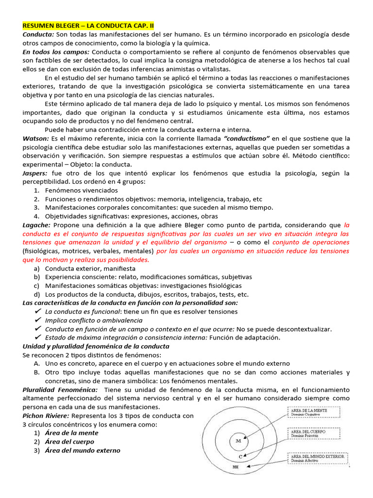 Resumen Intro A La Psico | PDF