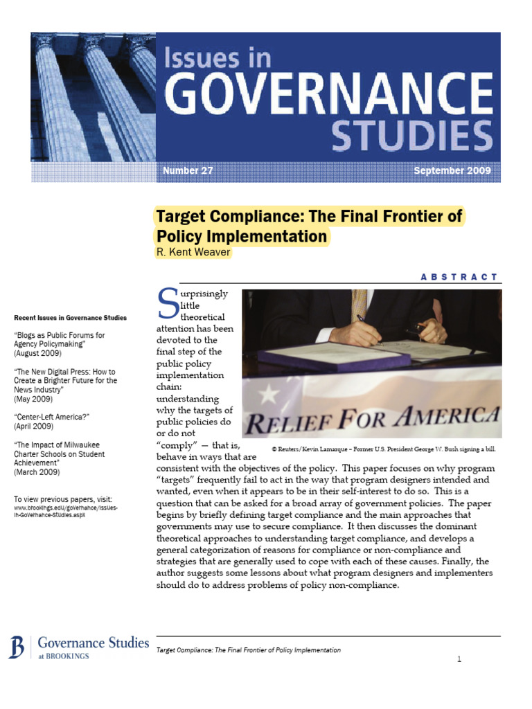 Understanding Policy Target Compliance | PDF