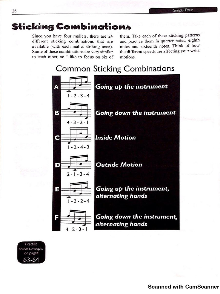 4 Mallet Marimba Methodpdf | PDF