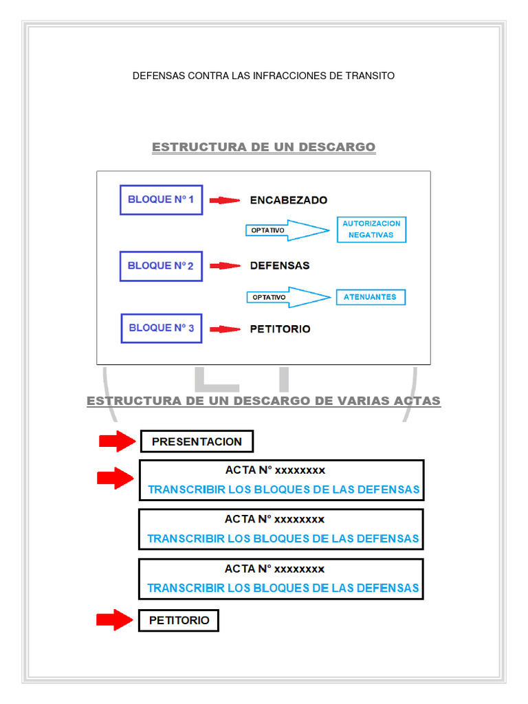 Estructura de Un Descargo | PDF