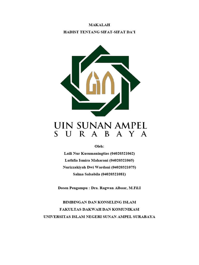 Materi 9 Hadist Dakwah PDF