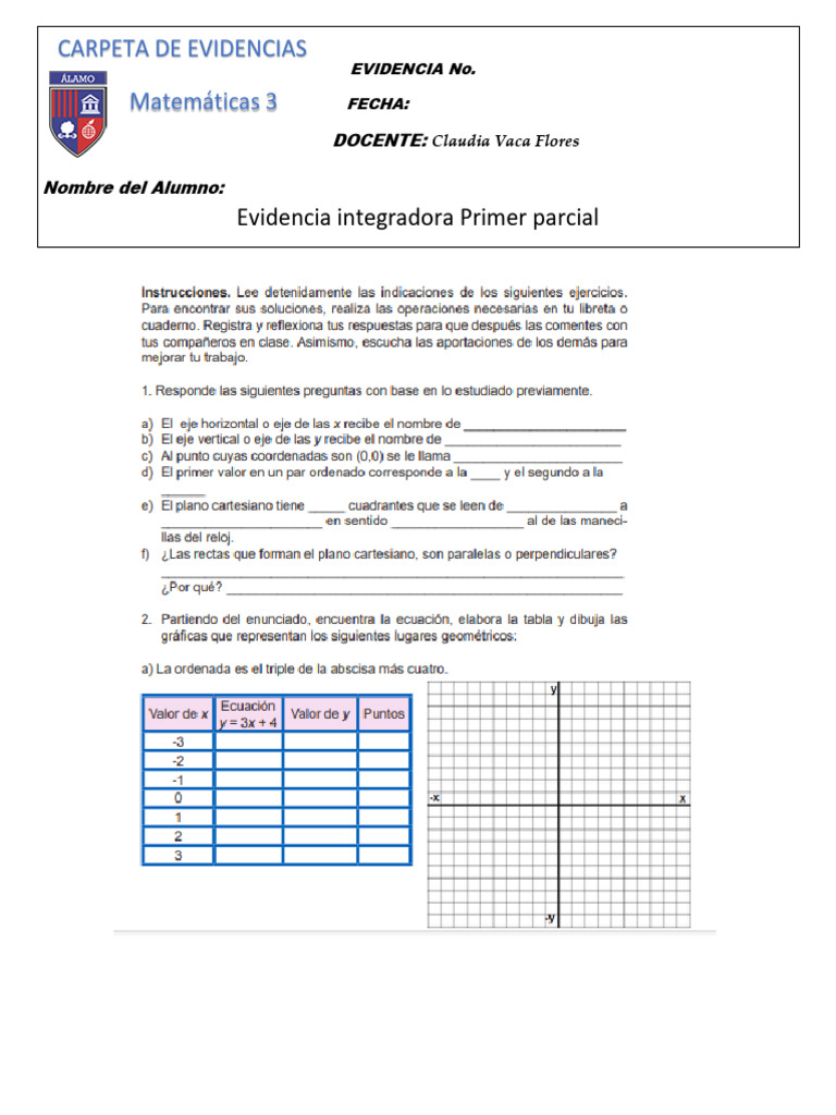 Evidencia Integradora Mate | PDF