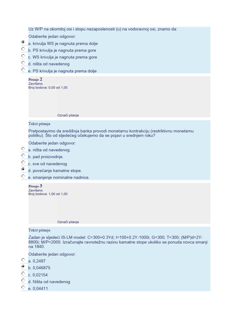 Kolokvij Makro Zad I Teorija | PDF