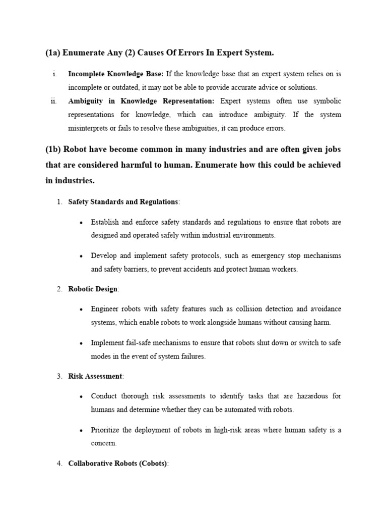 Artificial Intelligence & Expert System | PDF