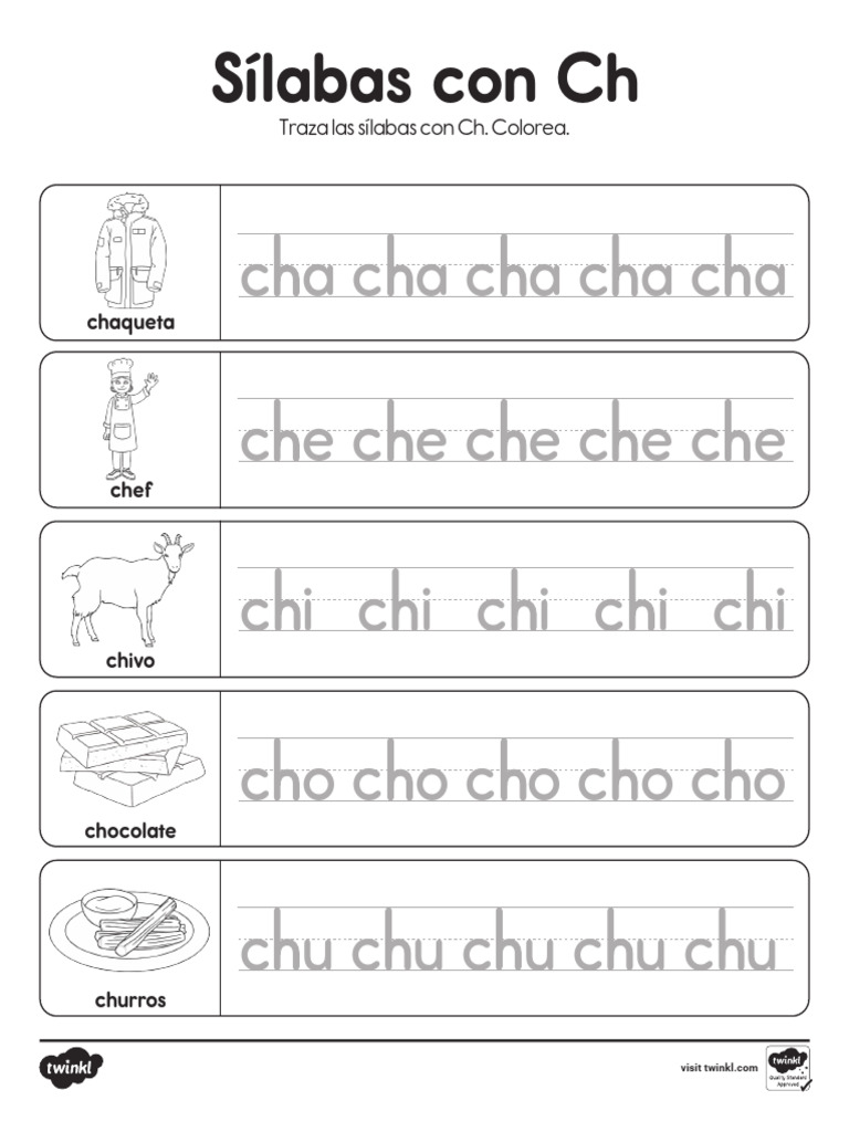 Actividad Silabas Iniciales Con CH Us SP 1672211078 - Ver - 2 | PDF