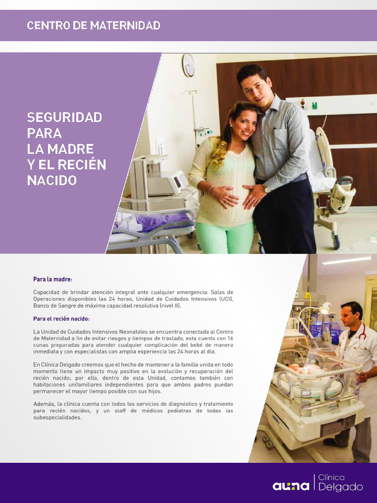 Brochure Clinica Delgado - Maternidad | PDF