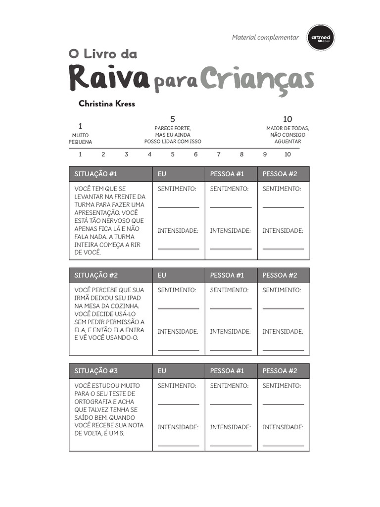 O Livro Da Raiva para Crianças | PDF