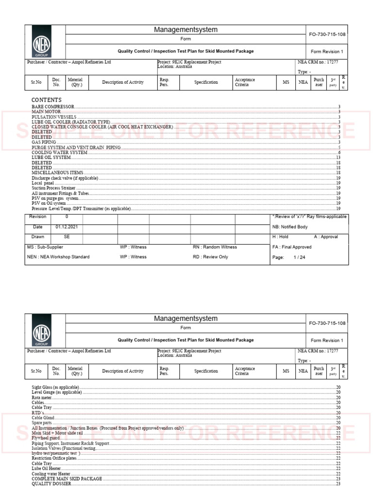 Typical - Package ITP | PDF | Pipe (Fluid Conveyance) | Mechanical ...