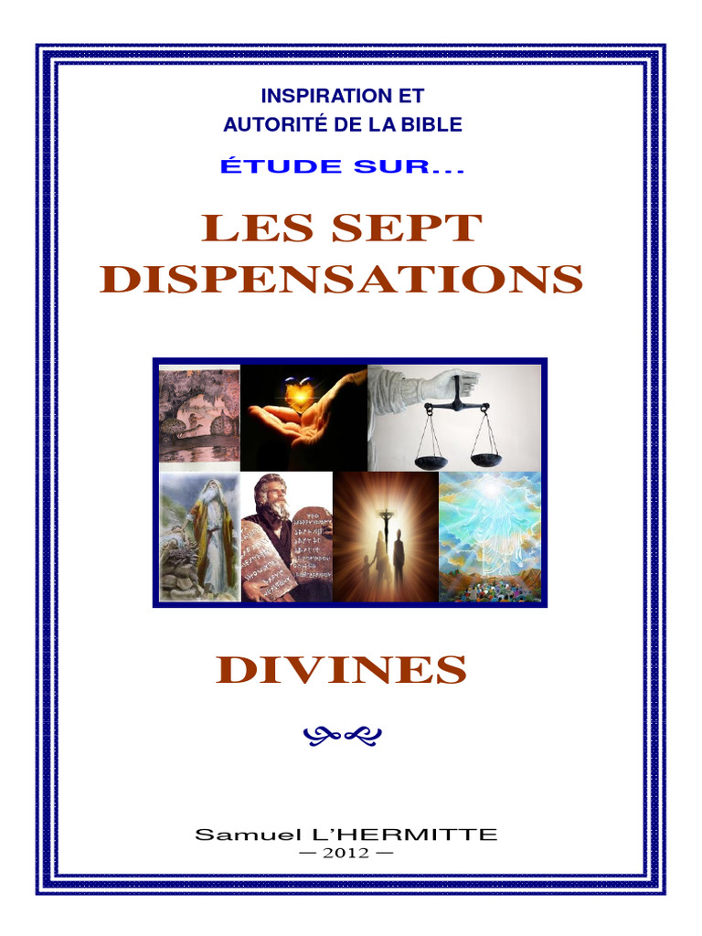 Les Sept Dispensations | PDF | Jésus | Livre de la Genèse