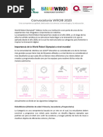 WRO Venezuela 2025: Categorías y Reglas | PDF | Robot | Robótica
