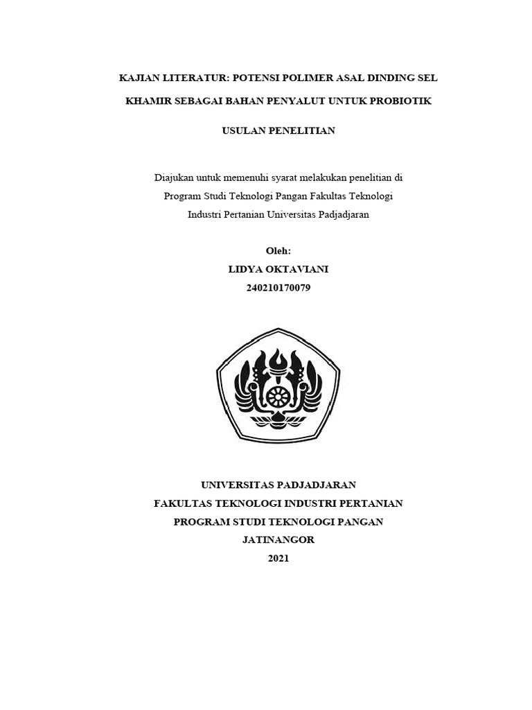 Potensi Polimer Dinding Sel Khamir untuk Probiotik | PDF