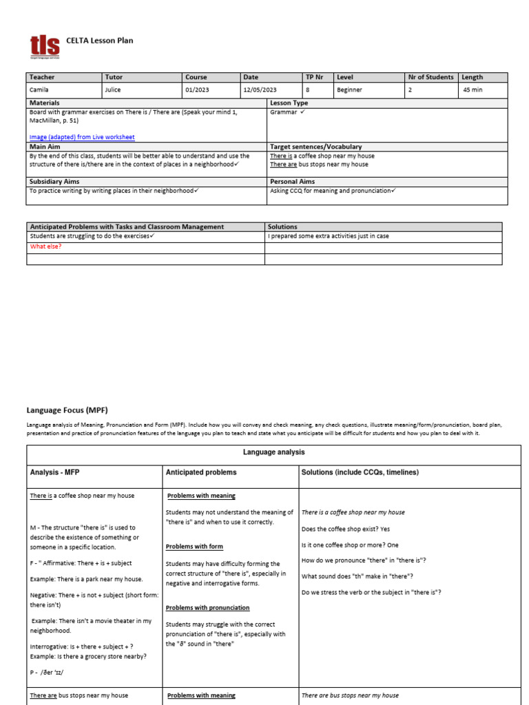 tp8 Camila 01 | PDF | Learning | Second Language