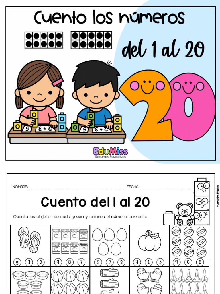 Números del 1 al 20 | PDF