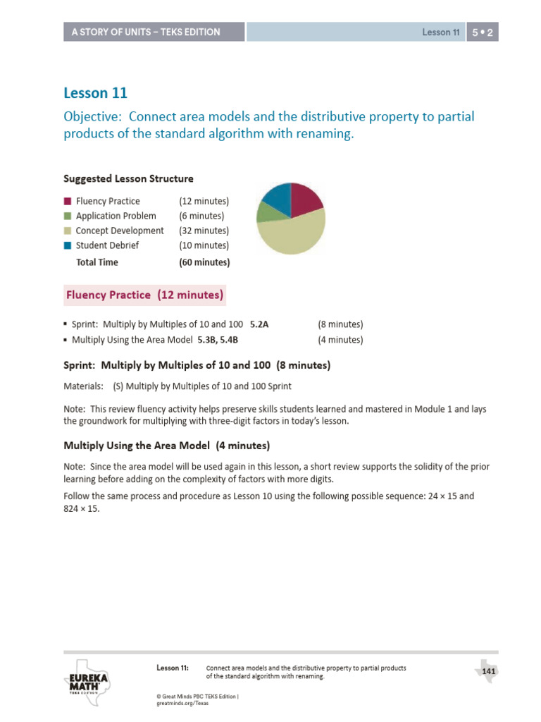 Lesson 11 | PDF | Multiplication | Algorithms