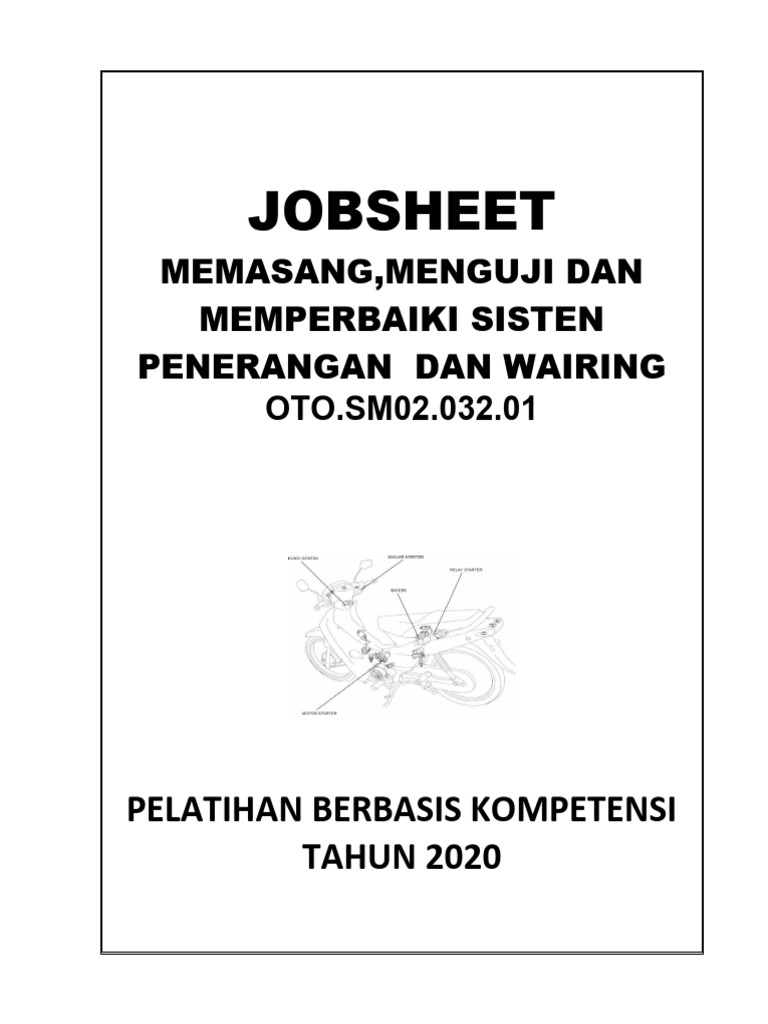JOBSHEET MEMASANG,MENGUJI DAN MEMPERBAIKI SISTEM PENERANGAN | PDF