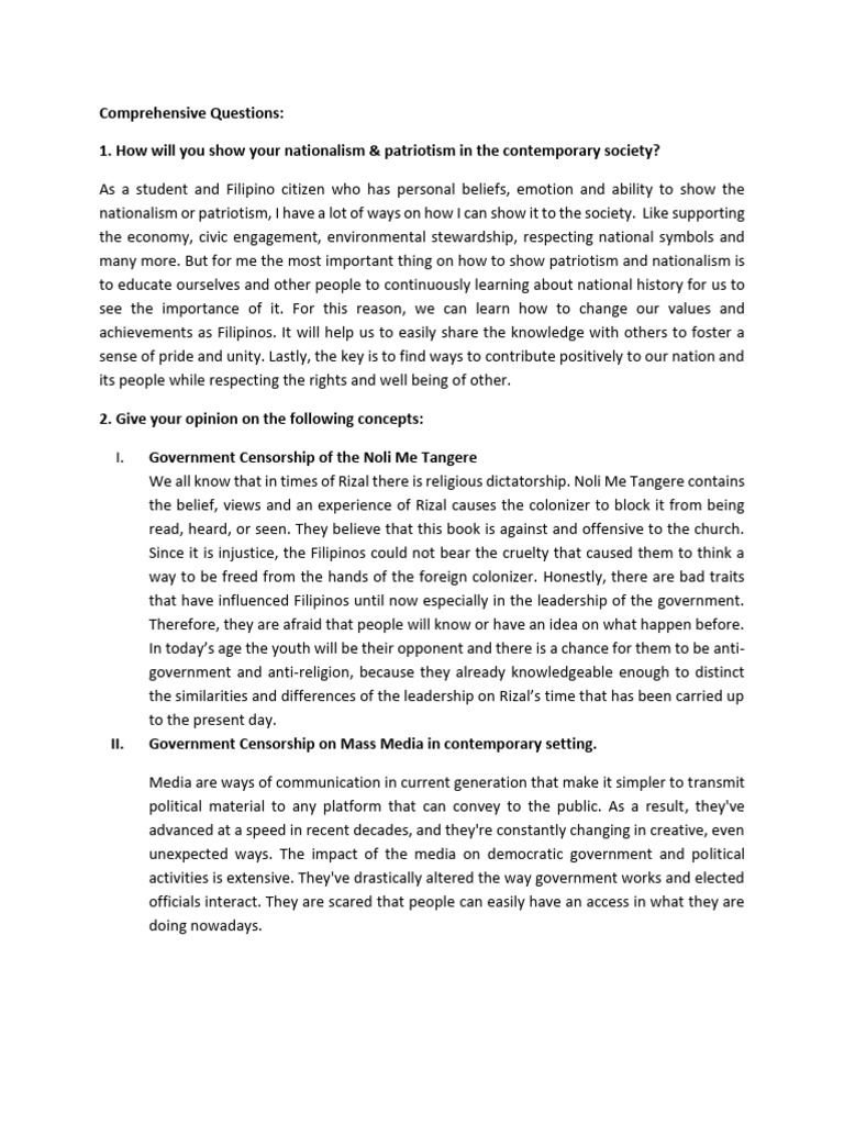 Zacarias, Mariella Louise - Final Task Rizal | PDF | Nationalism | Leadership