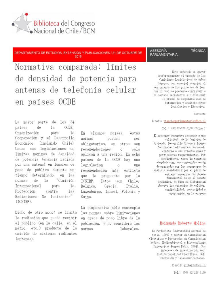 Normativa Antenas OCDE - BCN | PDF