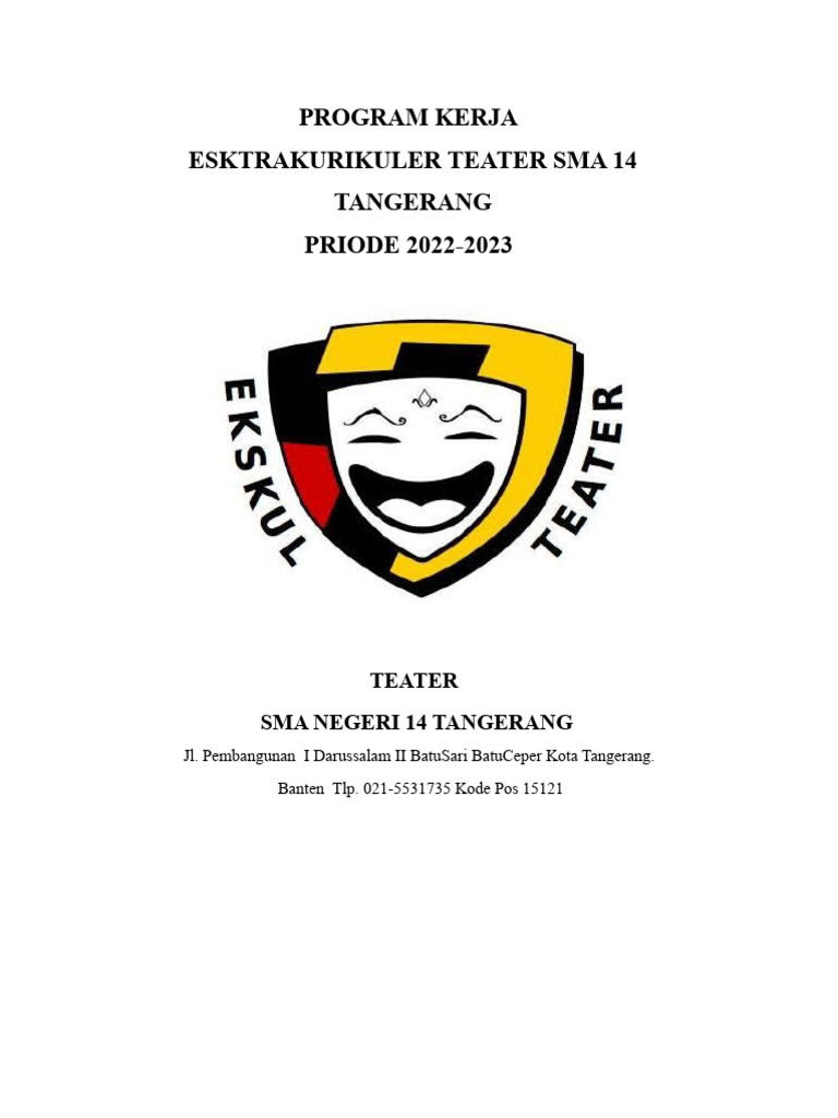 Program Kerja TEATER 2022-2023 Fix | PDF | Karier & Perkembangan