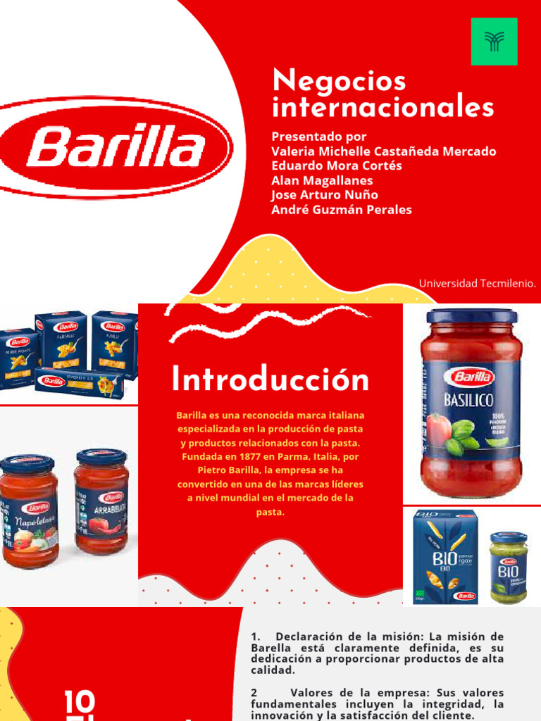 Negocios Internacionales Barilla | PDF | Business | Calidad (comercial)