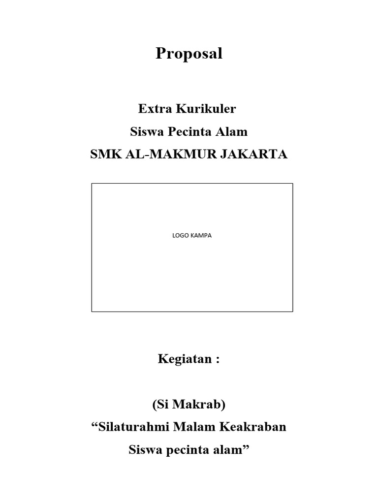 Proposal MAKRAB | PDF
