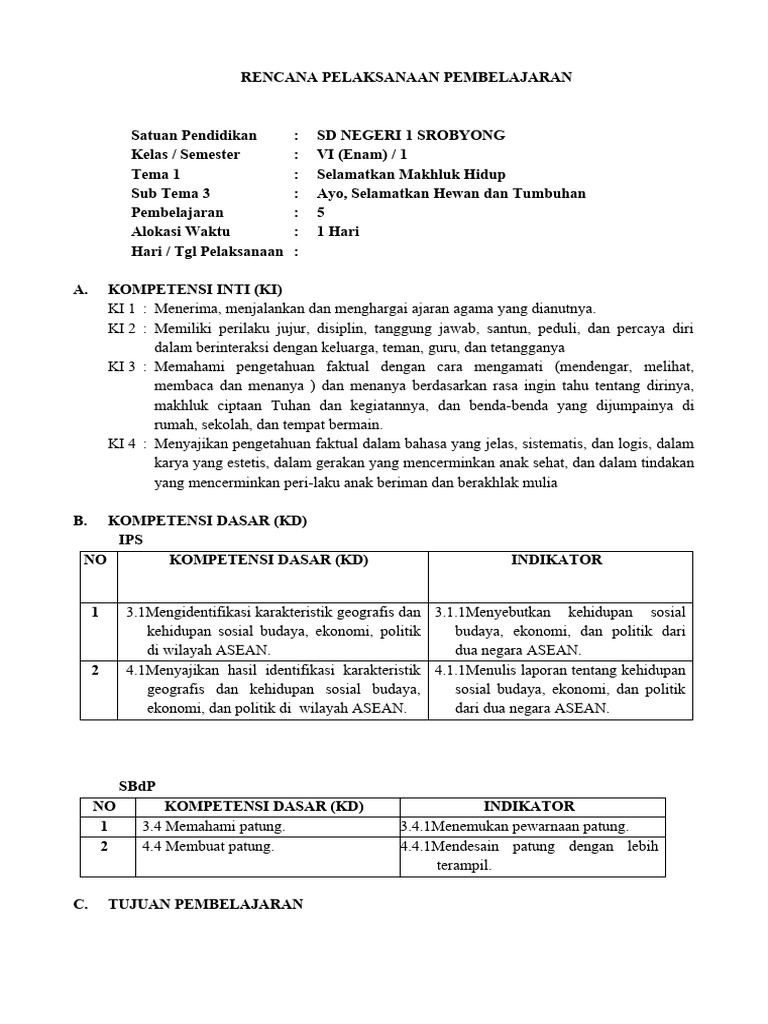 RPP Akreditasi | PDF