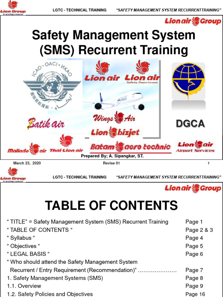 SMS Recurrent Training Overview | PDF | Risk | Risk Management