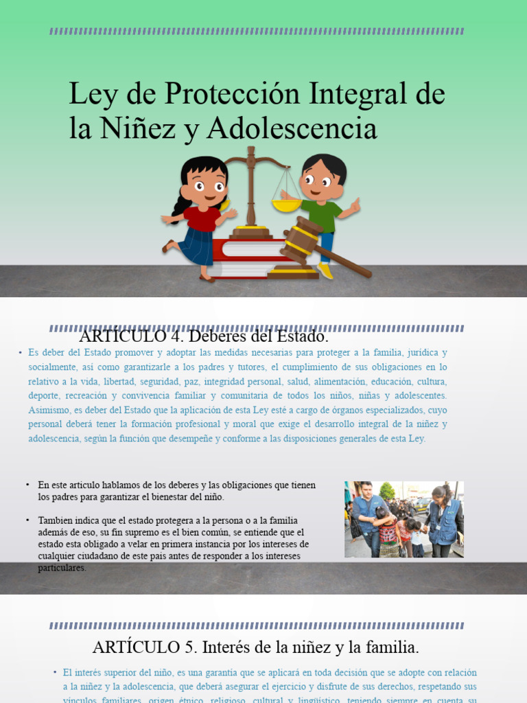 Ley de Protección Integral de La Niñez y Adolecencia Grupo 3 | PDF | Familia | Estado (política)