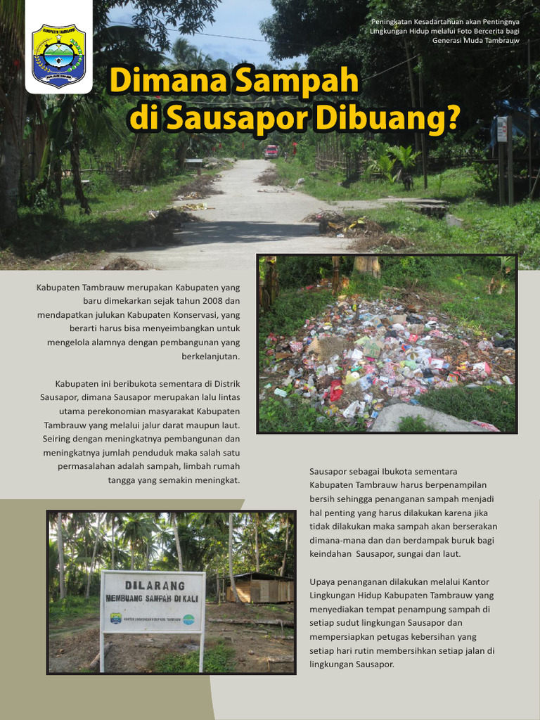 Dimana Sampah Di Sausapor Dibuang | PDF