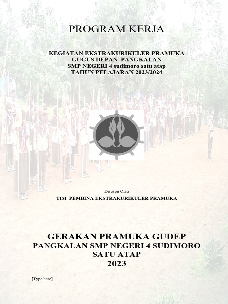Program Pramuka SMPN 4 Sudimoro | PDF