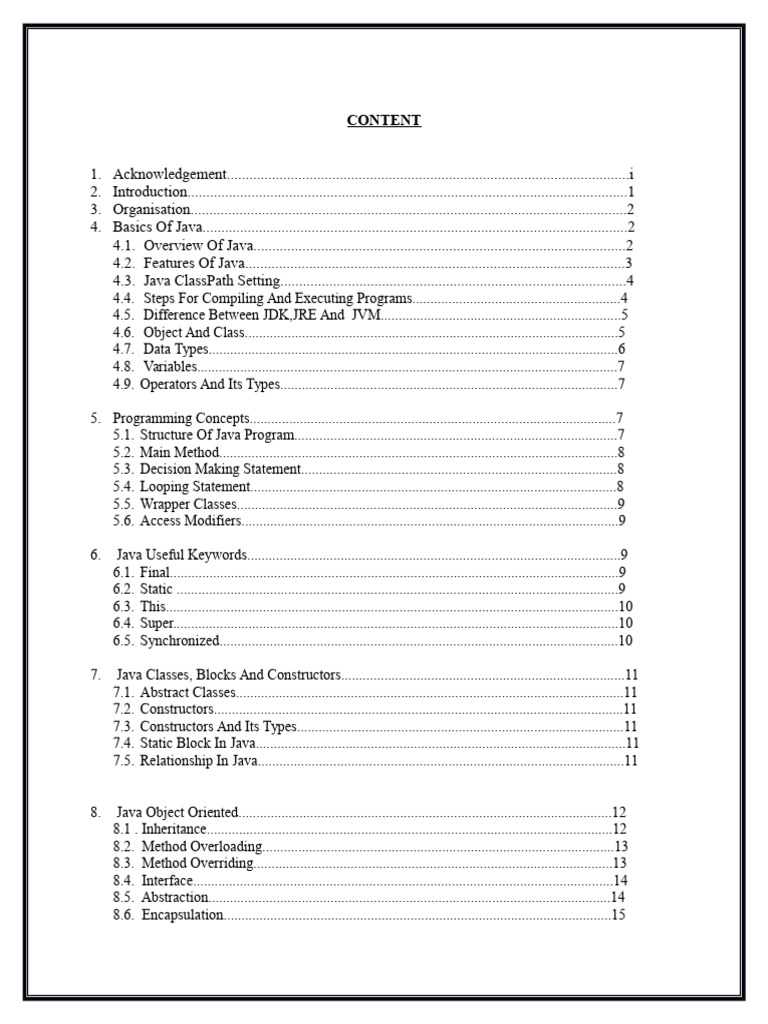 Core Java Raw Data | PDF | Method (Computer Programming) | Class ...