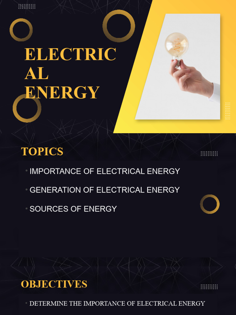 Electrical Energy | PDF | Electricity Generation | Power Station