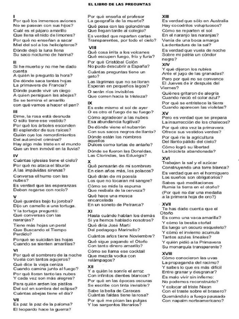 Libro de Las Preguntas | PDF