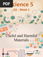 SCIENCE 5 - Q1 - WEEK 1 - Recognizing Useful and Harmful Materials | PDF | Plastic | Recycling