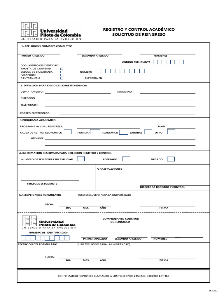 Formato Reintegro | PDF