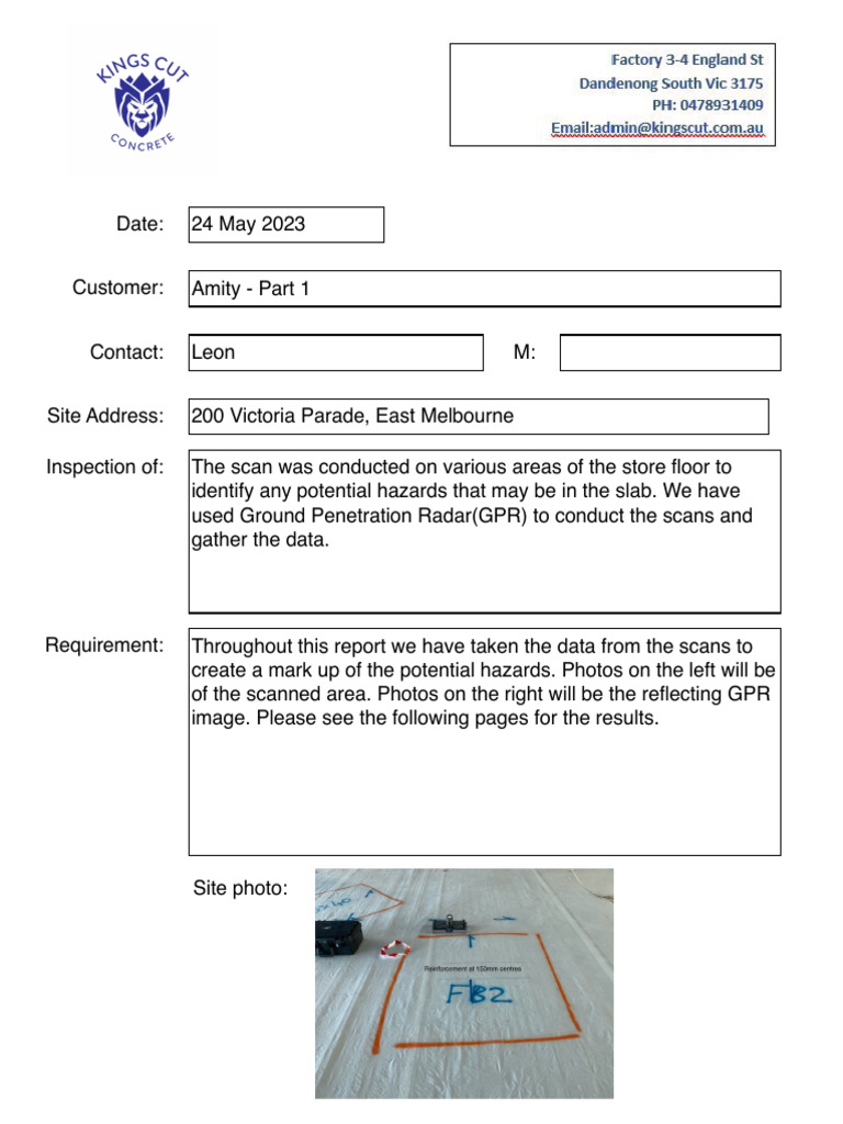 FRP GPR Report (2023-05-24 Amity - Part 1) | PDF | Technology & Engineering