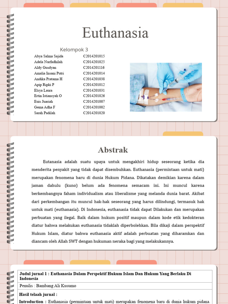 Kelompok 3 Euthanasia | PDF